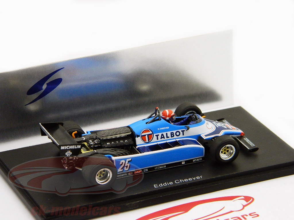 Spark 1:43 Eddie Cheever Ligier JS17 #25 formula 1 1982 2nd Detroit ...