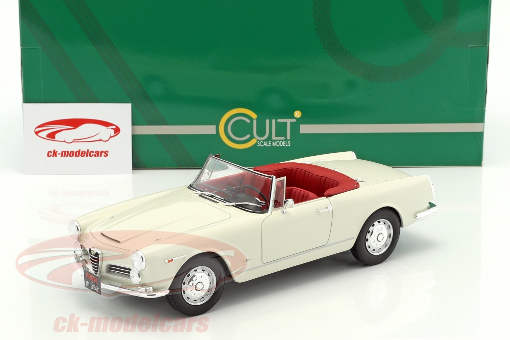 Cult Scale Models 1:18 Alfa Romeo 2600 Spider Touring year 1961 white CML039-1 model car CML039-1