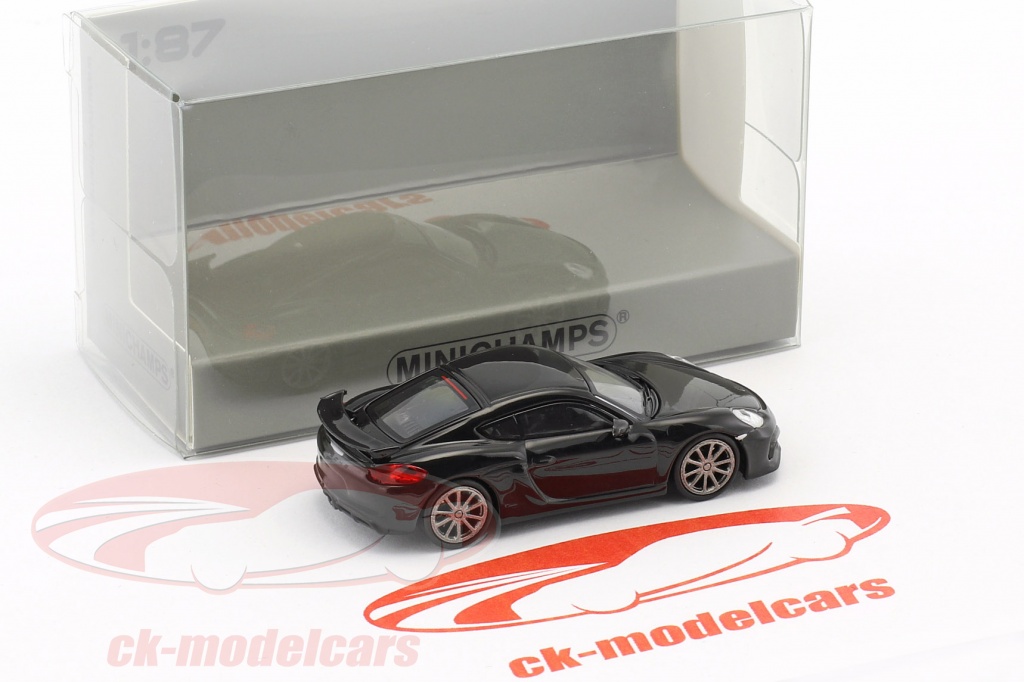 Minichamps 1:87 Porsche Cayman GT4 année de construction 2016 noir ...