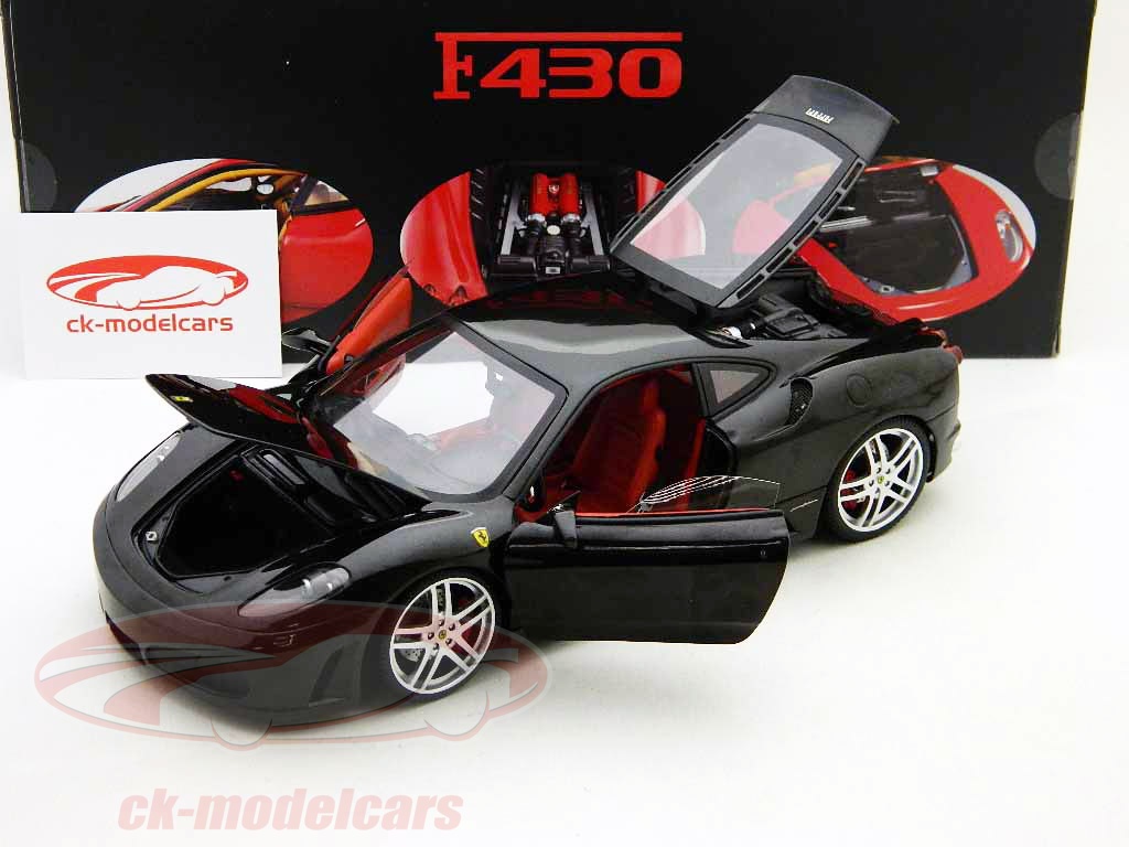 HotWheels Elite 1:18 Ferrari F430 Coupe black N2057 model car N2057 ...