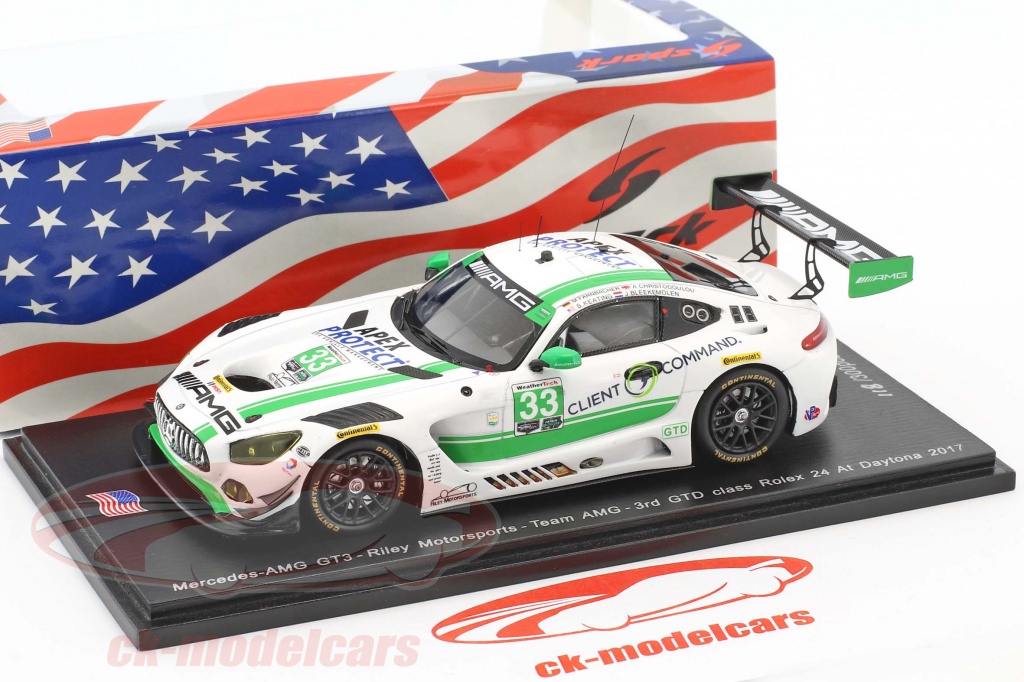 Spark 1:43 Mercedes-Benz AMG GT3 #33 24h Daytona 2017 Riley Motorsports ...