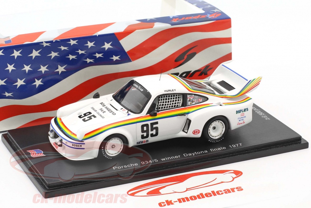 Spark 1:43 Porsche 934/5 #95 勝者 決勝戦 250 マイル Daytona 1977 Hurley Haywood ...