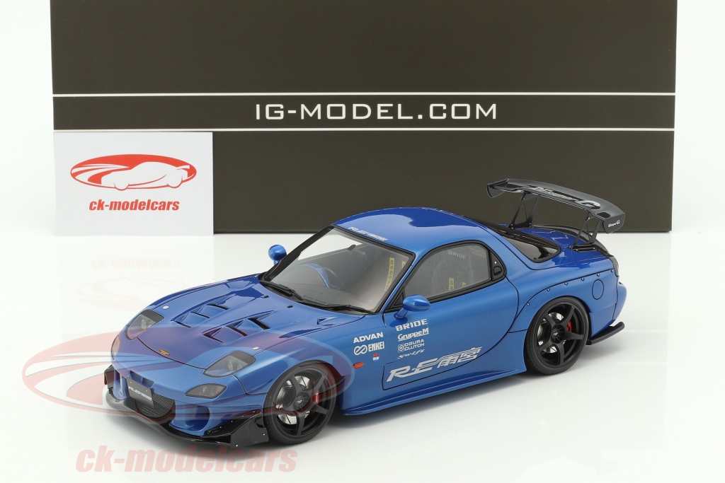 Ignition Model 1:18 Mazda RX-7 (FD3S) RE Amemiya bleu IG1046 modèle voiture IG1046 4573448880467