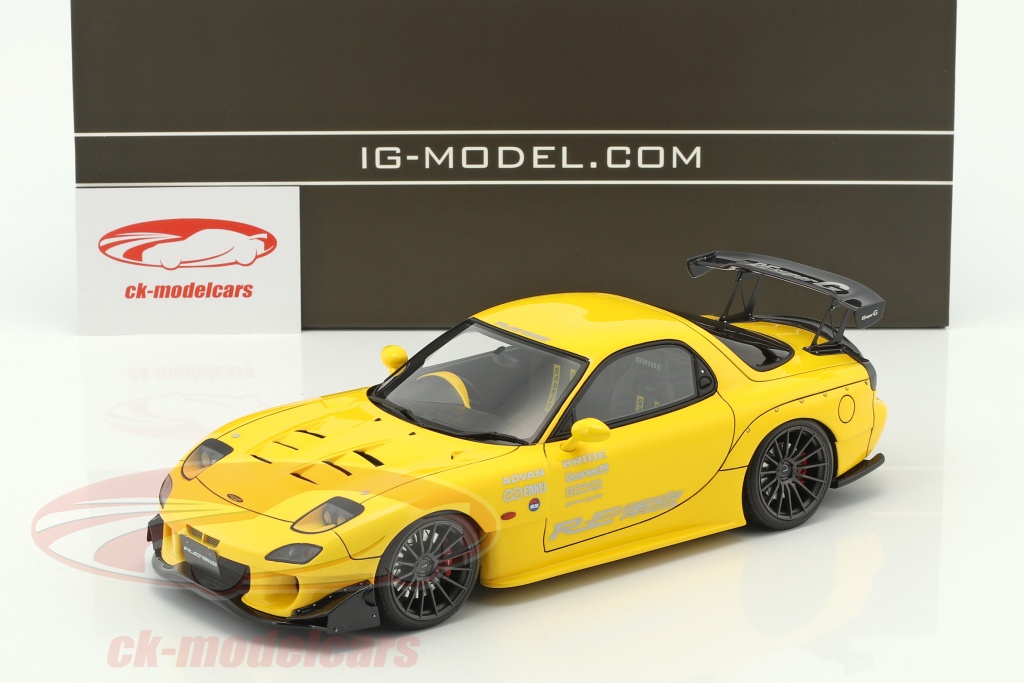 Ignition Model 1:18 Mazda RX-7 (FD3S) RE Amemiya gelb IG1042 Modellauto IG1042 4573448880429