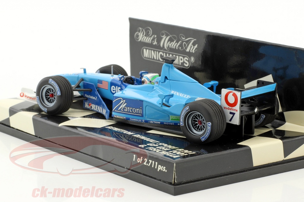 Minichamps 1:43 Giancarlo Fisichella Benetton B201 #7 USA GP formula 1 2001 400010107 model car ...