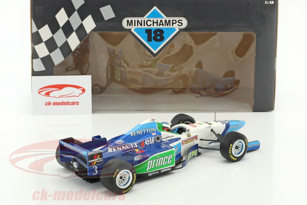 Minichamps 1:18 Jean Alesi Benetton B196 #3 formula 1 1996 180960003 ...