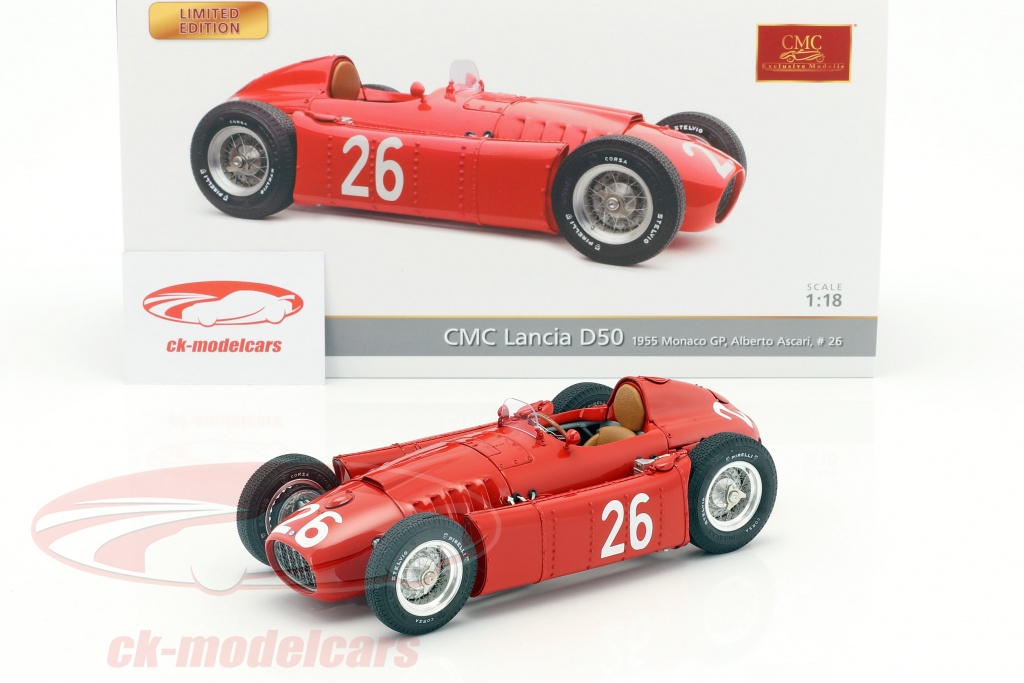 CMC 1:18 Lancia D50 #26 Monaco GP formula 1 1955 Alberto Ascari M-176 model car M-176
