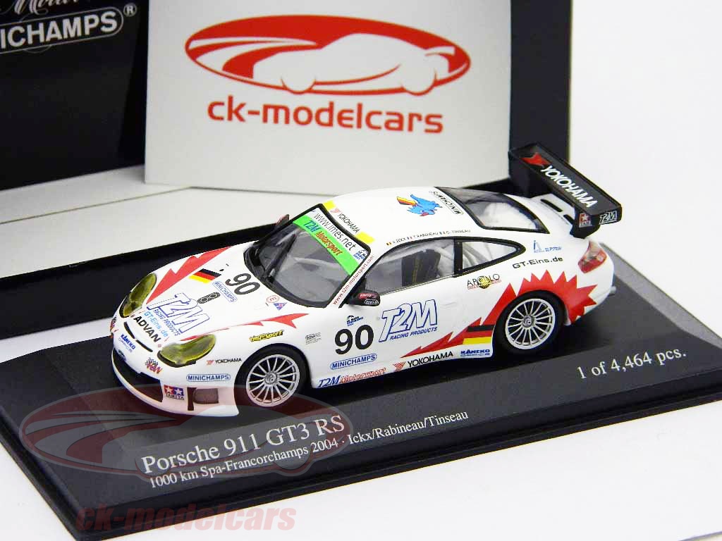 Minichamps 1:43 Porsche 911 GT3 RS #90 1000Km de Spa-Francorchamps 2004 400046980 modelo coche ...