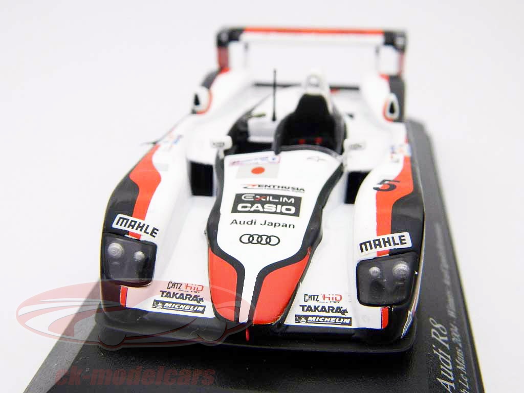 Minichamps 1:43 Audi R8 N° 5 Vainqueur 24h LeMans 2004 Ara / Capello / Kristensen 400041305 ...