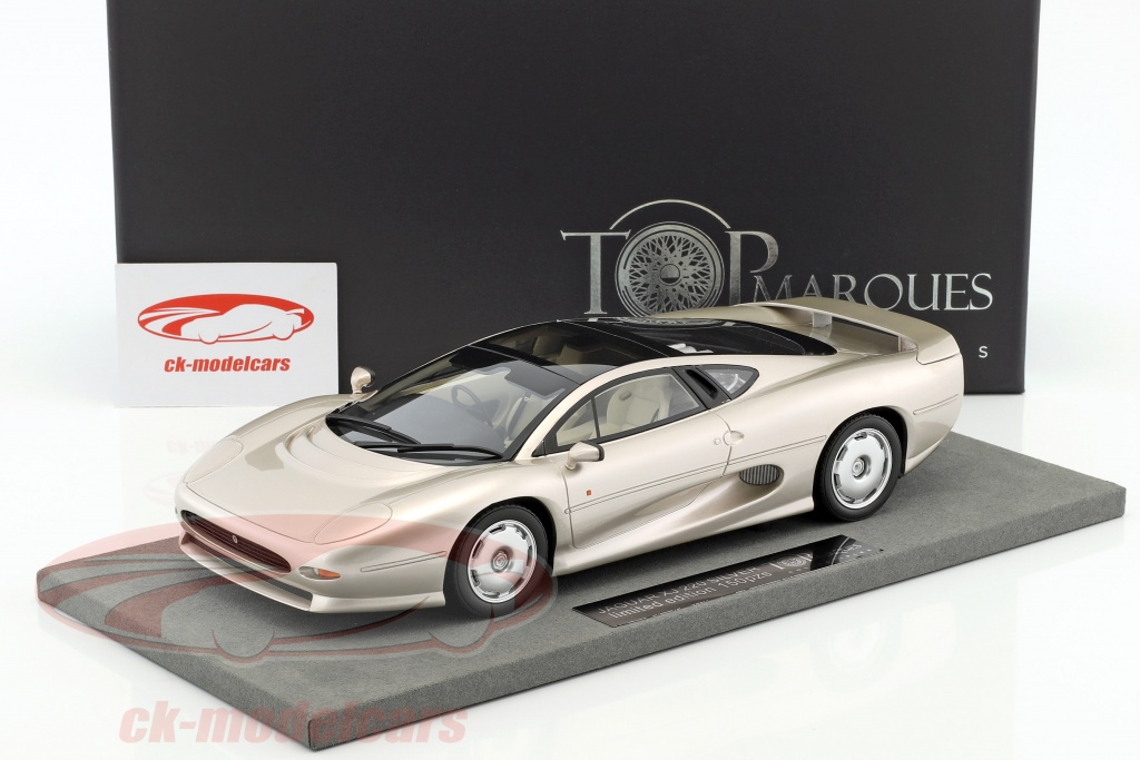 TopMarques 1:18 Jaguar XJ 220 year 1992 silver metallic TOP39C model car TOP39C 660042340832
