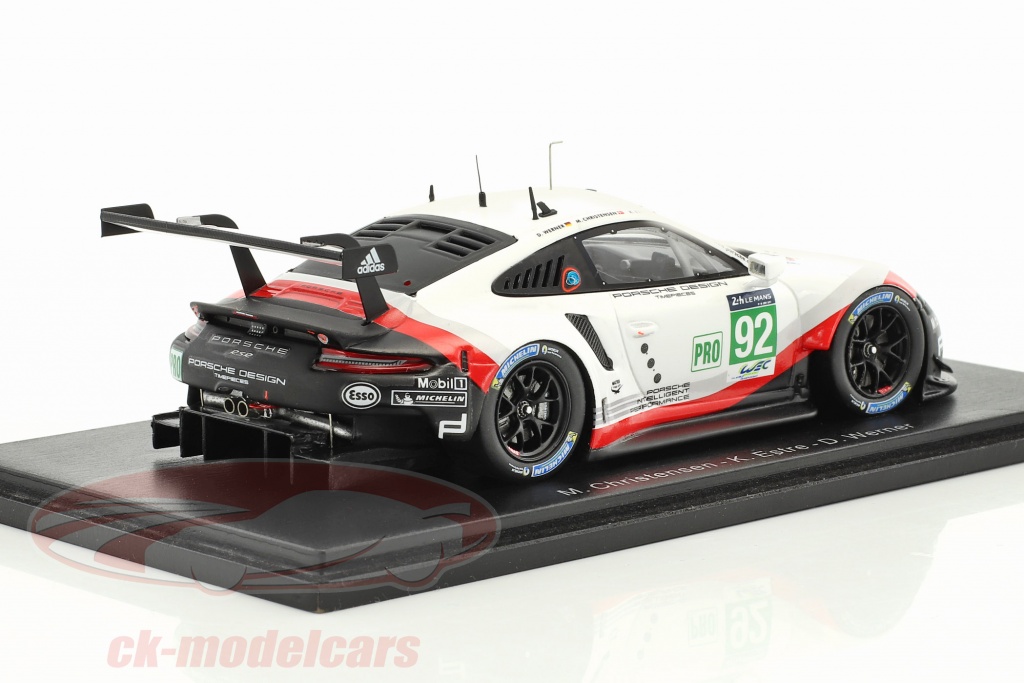 Spark 1:43 Porsche 911 RSR #92 24h LeMans 2017 Christensen, Estre, Werner S5834 model car S5834 ...