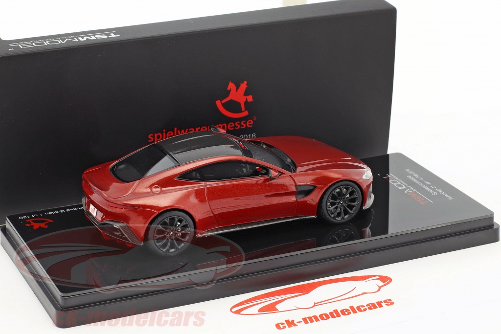 True Scale 1:43 Aston Martin Vantage Toy Fair Nürnberg 2018 hyper rot ...