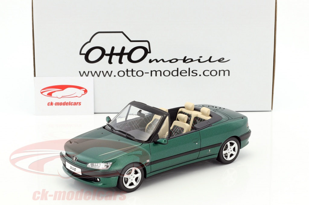 Ottomobile 1:18 Peugeot 306 Cabriolet Roland Garros year 1999 green ...