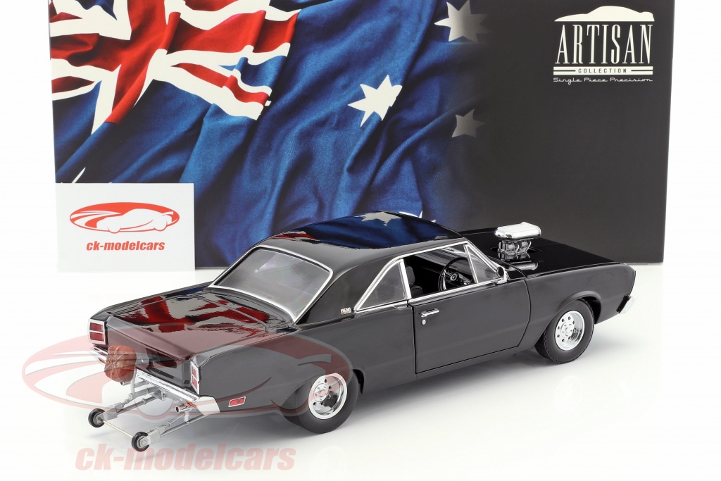 Greenlight 1:18 Chrysler Valiant VF Drag Car year 1969 black DDA008 ...
