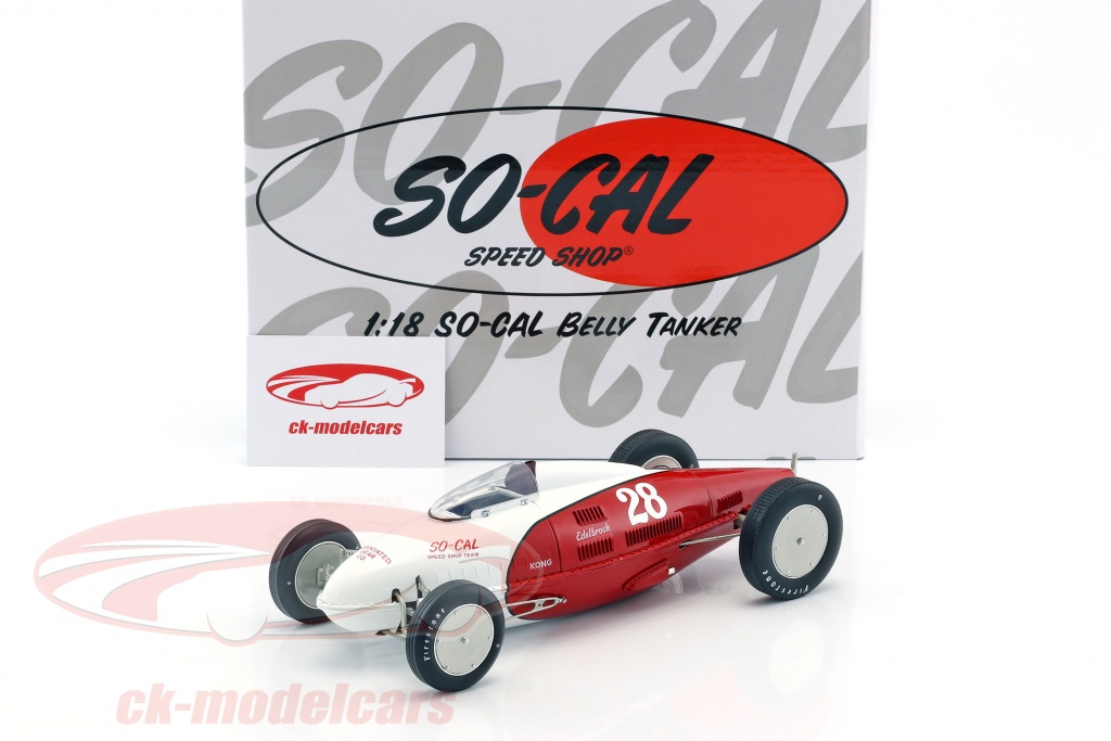 GMP 1:18 So-Cal Speed Shop Belly Tanker #28 red / white A1803003 model ...