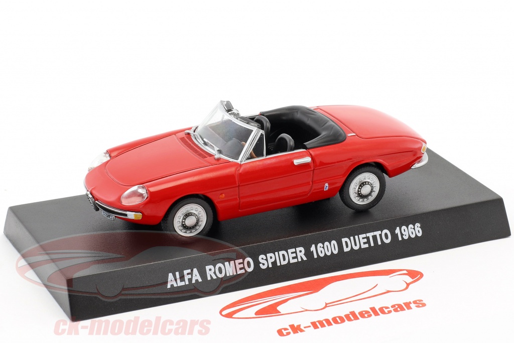 Altaya 1:43 Alfa Romeo Spider 1600 Duetto año de construcción 1966 rojo MAG JG01 modelo coche ...