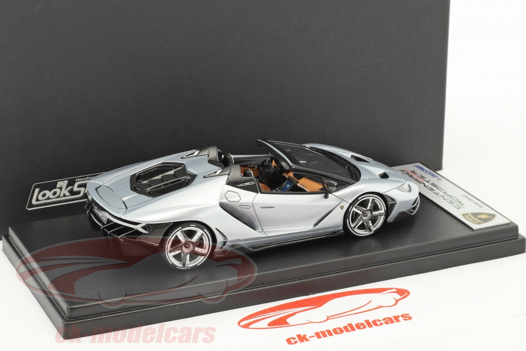 LookSmart 1:43 Lamborghini Centenario Roadster silver LS465A model car ...