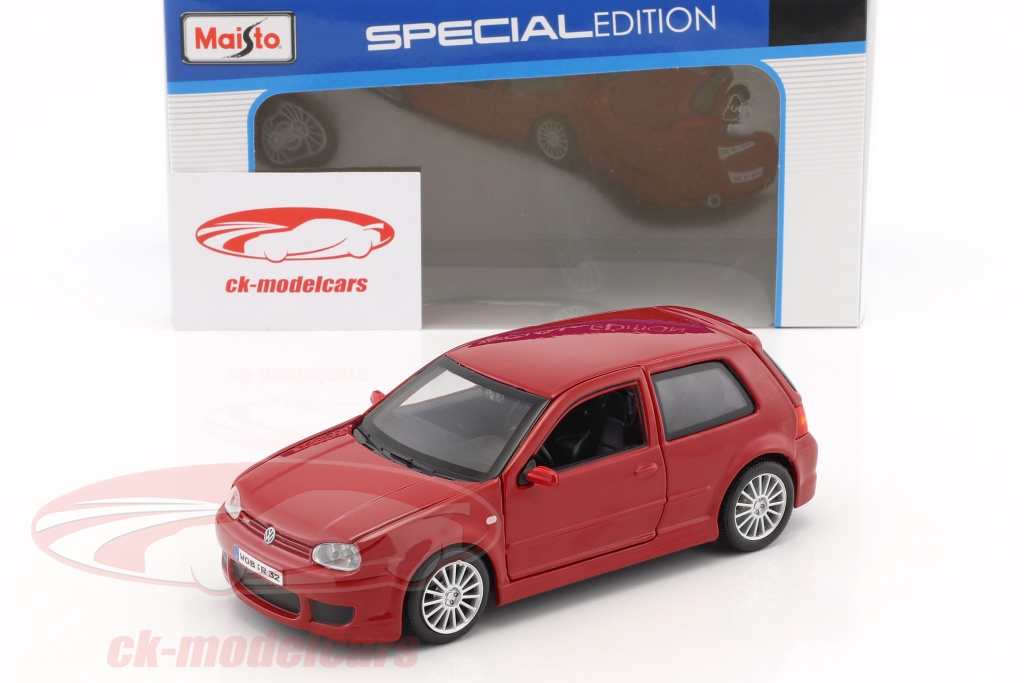Maisto 1:24 Volkswagen VW Golf IV R32 red 31900 / 31290 model car 31900 ...