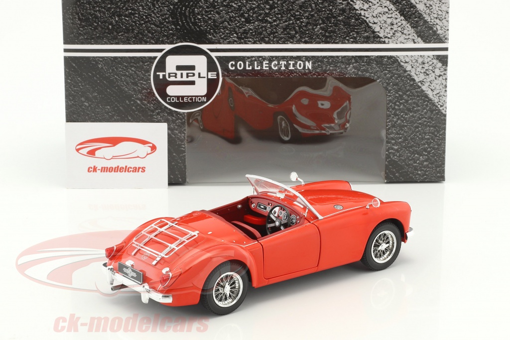 Triple9 1:18 MGA MKI A1500 Convertible year 1957 red T9-1800160 model ...