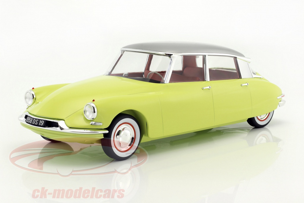 Norev 1:12 Citroen DS19 year 1958 green / Gray 121561 model car 121561 ...