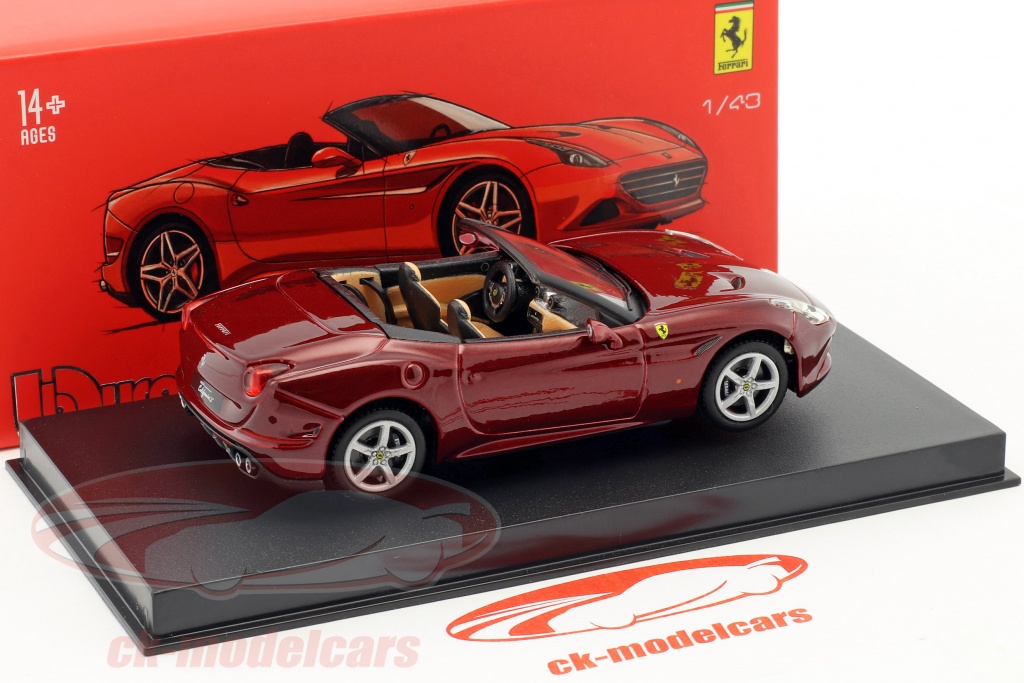 Bburago 1:43 Ferrari California T open Top dark red Signature 36903 ...