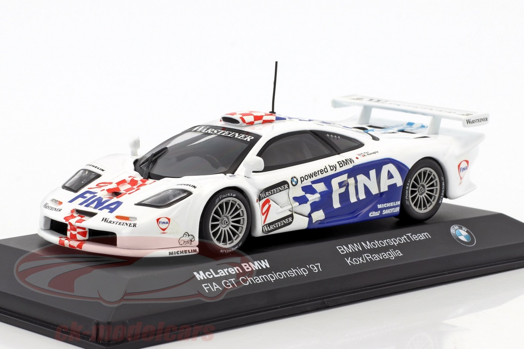Minichamps 1:43 McLaren BMW #9 FIA GT 1997 Kox, Ravaglia BMW Motorsport 80 42 9 422 198 modèle ...