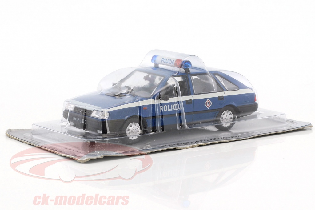 Altaya 1:43 FSO Polonez Caro police blue / white CK43206 model car CK43206