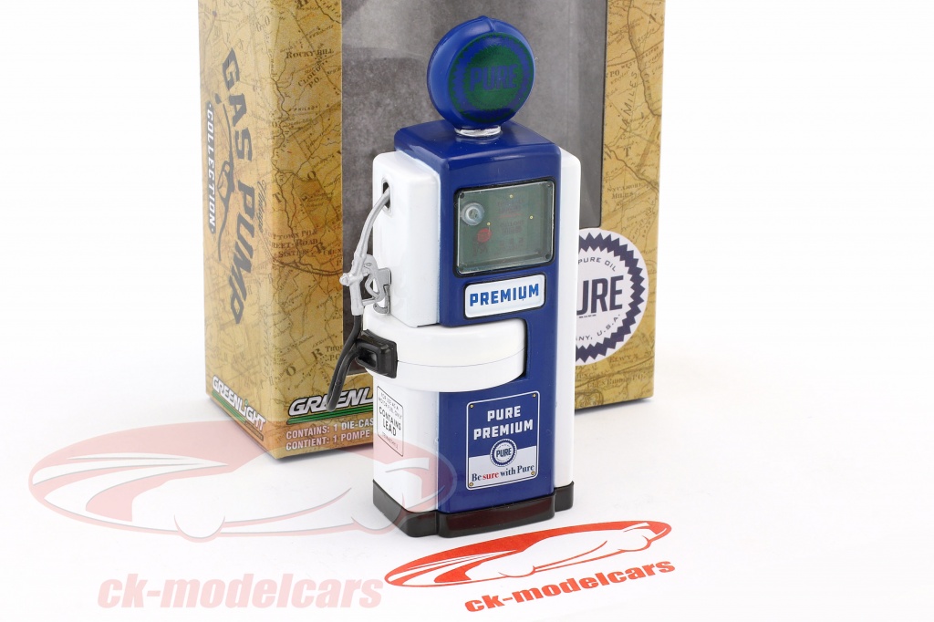 Greenlight 1:18 Wayne 100-A Pure Oil gas pump 1948 blue / white - green ...
