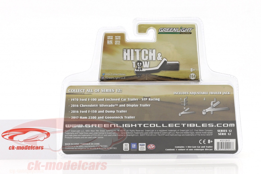 Greenlight 1:64 Dodge Ram 2500 year 2017 With pendant green metallic ...