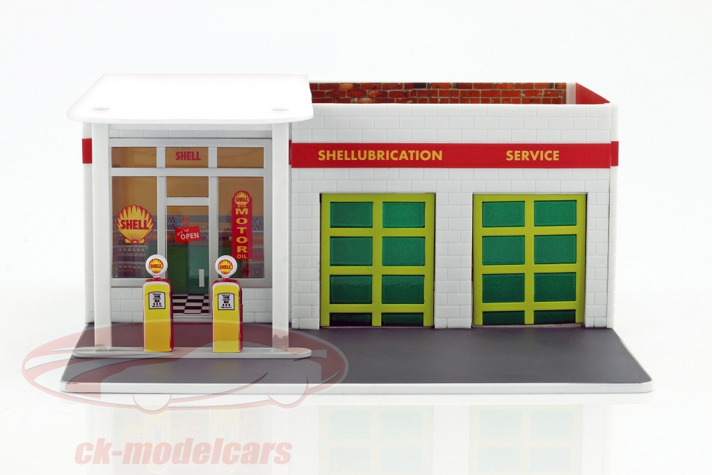 Greenlight 1:64 Vintage Gas Station Shell Mechanic's Corner Series 2 ...