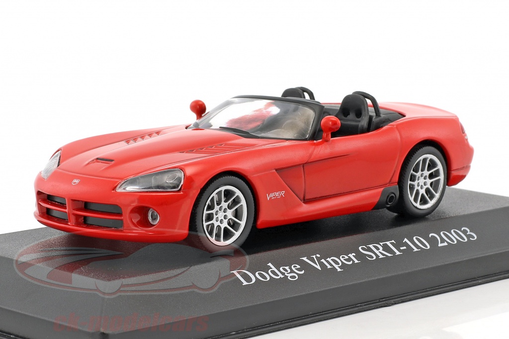Atlas 1:43 Dodge Viper SRT-10 year 2003 red 2891015 model car 2891015