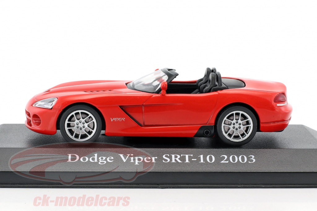 Atlas 1:43 Dodge Viper SRT-10 year 2003 red 2891015 model car 2891015