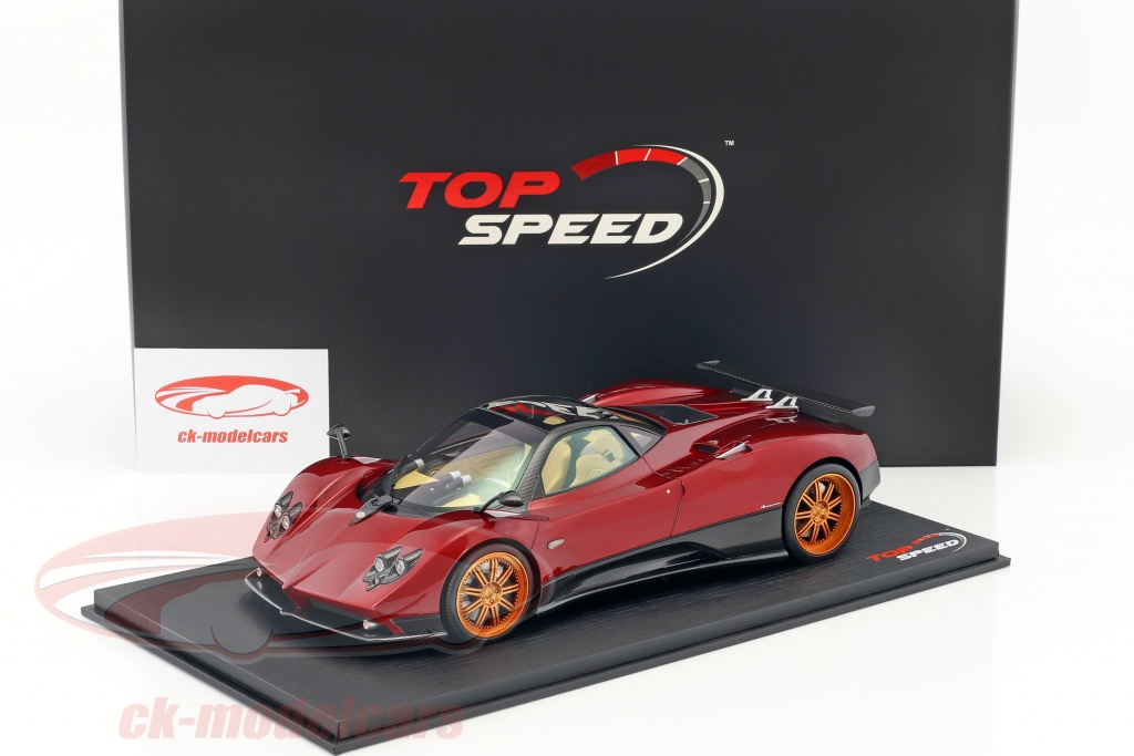 True Scale 1:18 Pagani Zonda F red metallic / black TS0098 model car ...