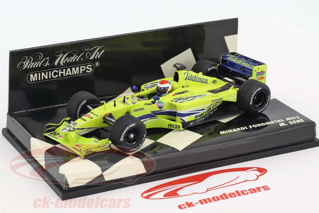 Minichamps 1:43 Marc Gene Minardi M02 #20 formula 1 2000 430000020 ...