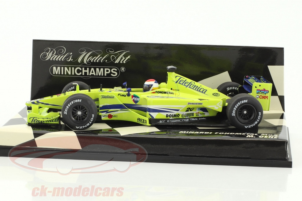 Minichamps 1:43 Marc Gene Minardi M02 #20 formula 1 2000 430000020 ...