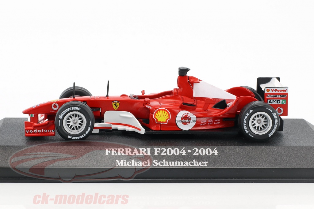Atlas 1:43 Michael Schumacher Ferrari F2004 #1 champion du monde F1 ...