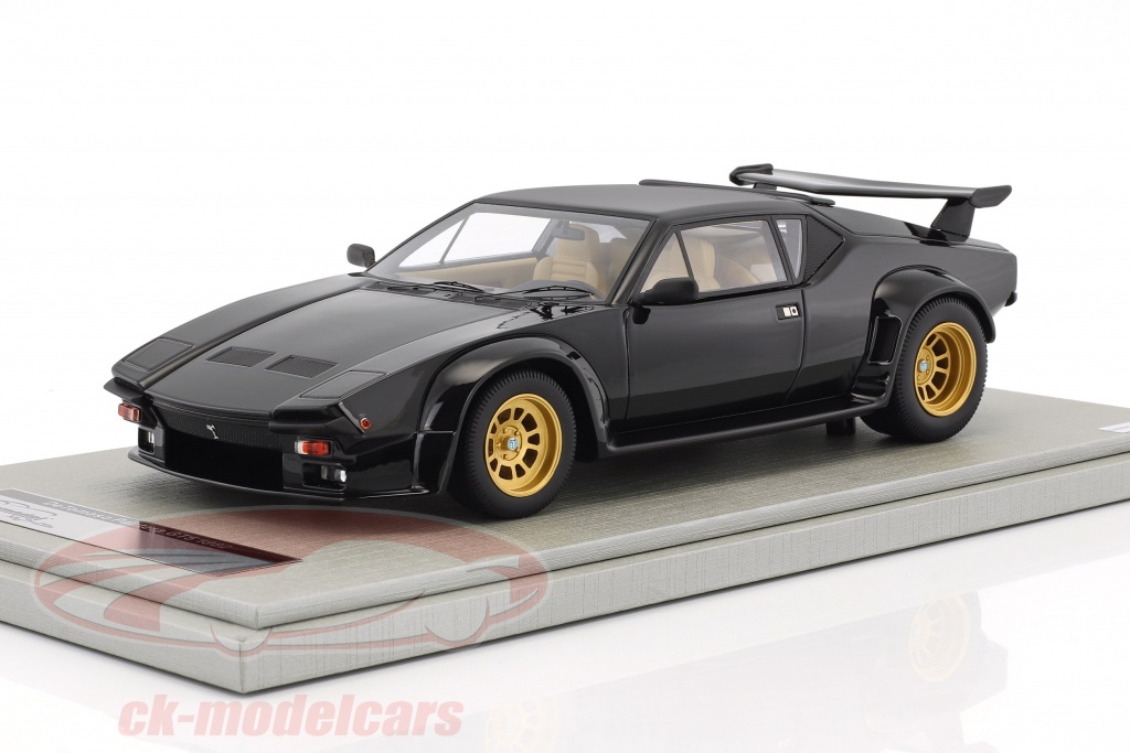 Tecnomodel 1:18 De Tomaso Pantera GT5 año de construcción 1982 lustroso negro TM18-105C modelo ...