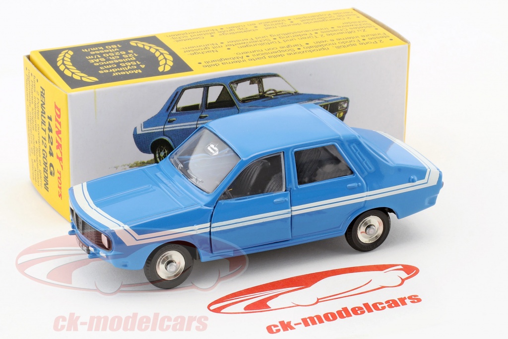 Dinky Toys 1:43 Renault 12 Gordini 築 1971 ブルー / 白 1424G モデル 車 1424G