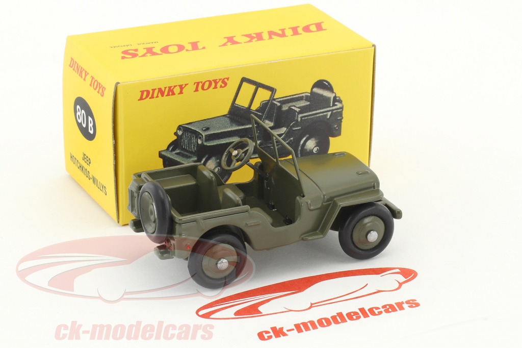 Dinky Toys 1:43 Jeep Hotchkiss Willys グリーン 80B モデル 車 80B