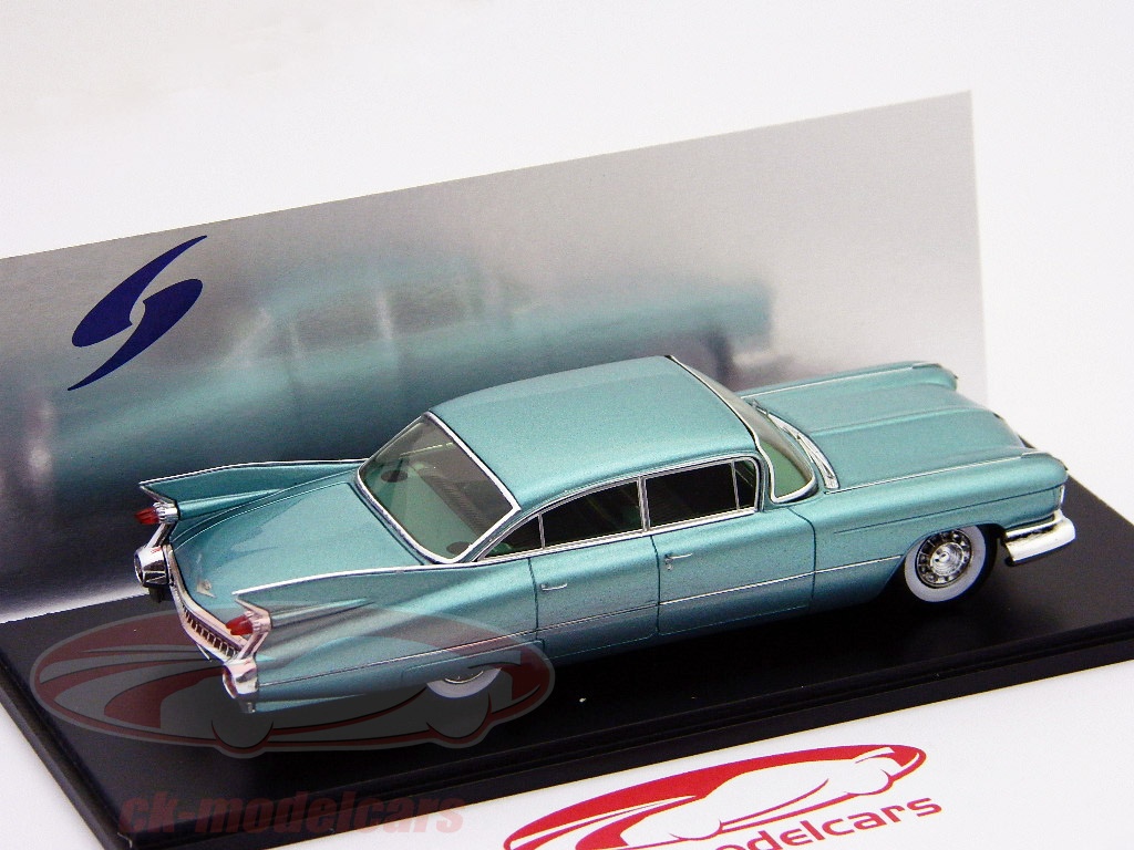 Spark 1:43 Cadillac Sixty Two Sedan Six windos 1959 green metalic S2913 ...