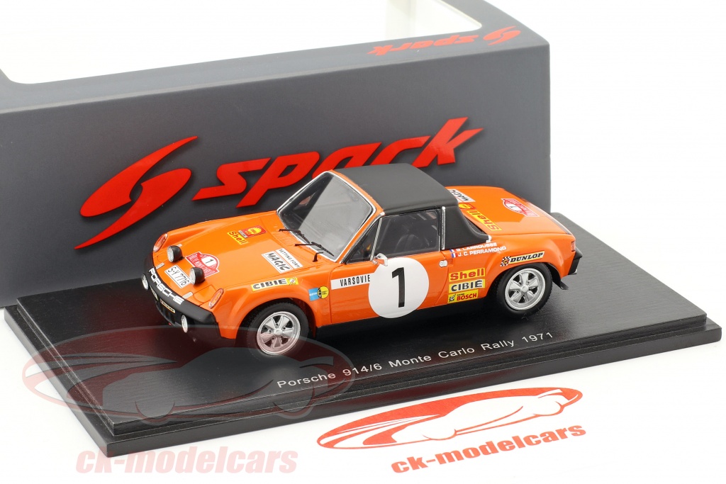 Spark 1:43 Porsche 914/6 #1 Rallye Monte Carlo 1971 Larrousse ...