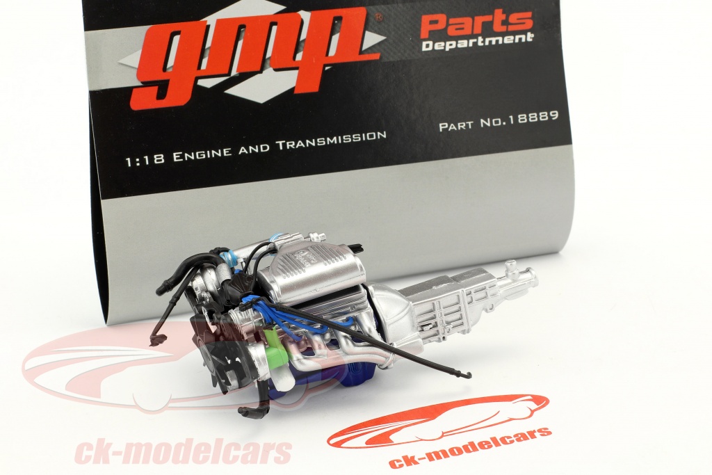 GMP 1:18 Supercharged 5.0 302 Drag engine and transmission 18889 model ...