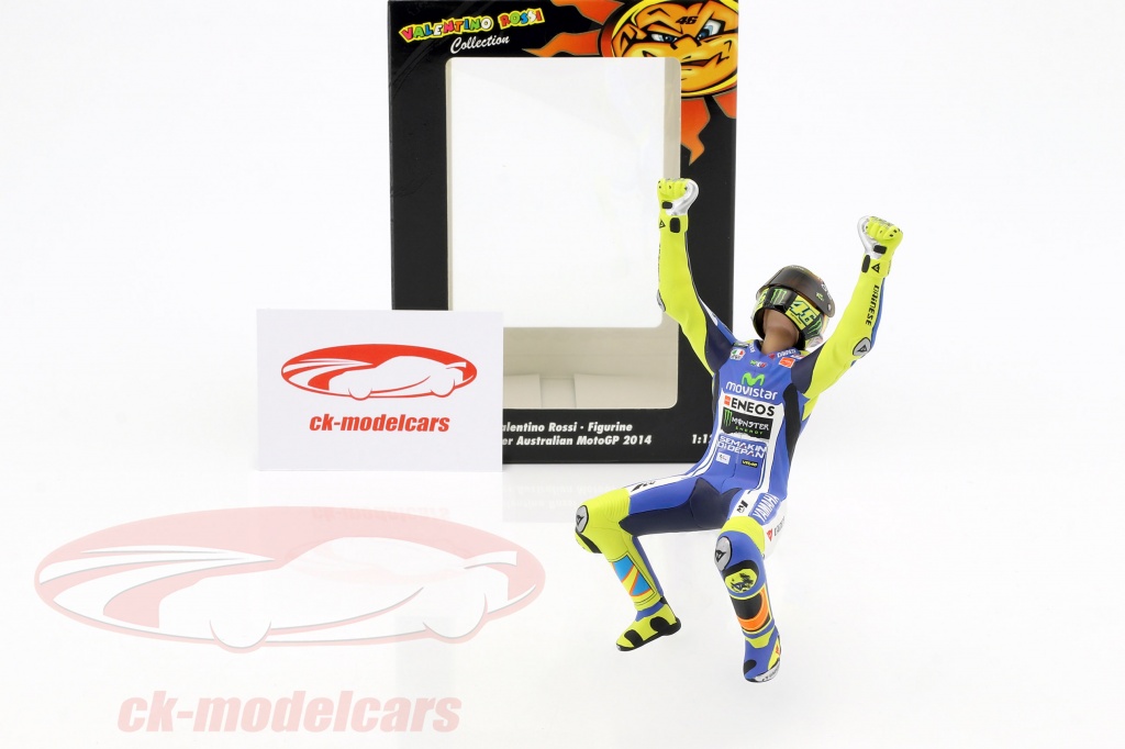 Minichamps 1:12 Valentino Rossi figure Winner Australian MotoGP 2014 ...