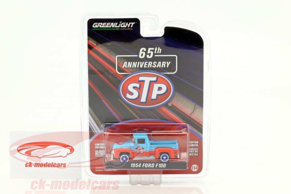 Greenlight 1:64 Ford F100 STP year 1954 red / blue 27940-A model car ...