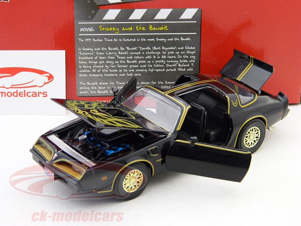 Ertl 1:24 Pontiac Trans AM Smokey and the Bandit Movie Car black 09003 ...
