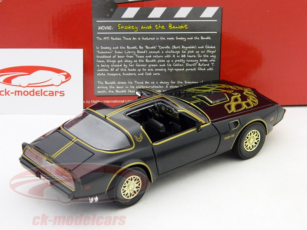 Ertl 1:24 Pontiac Trans AM Smokey and the Bandit Movie Car black 09003 ...