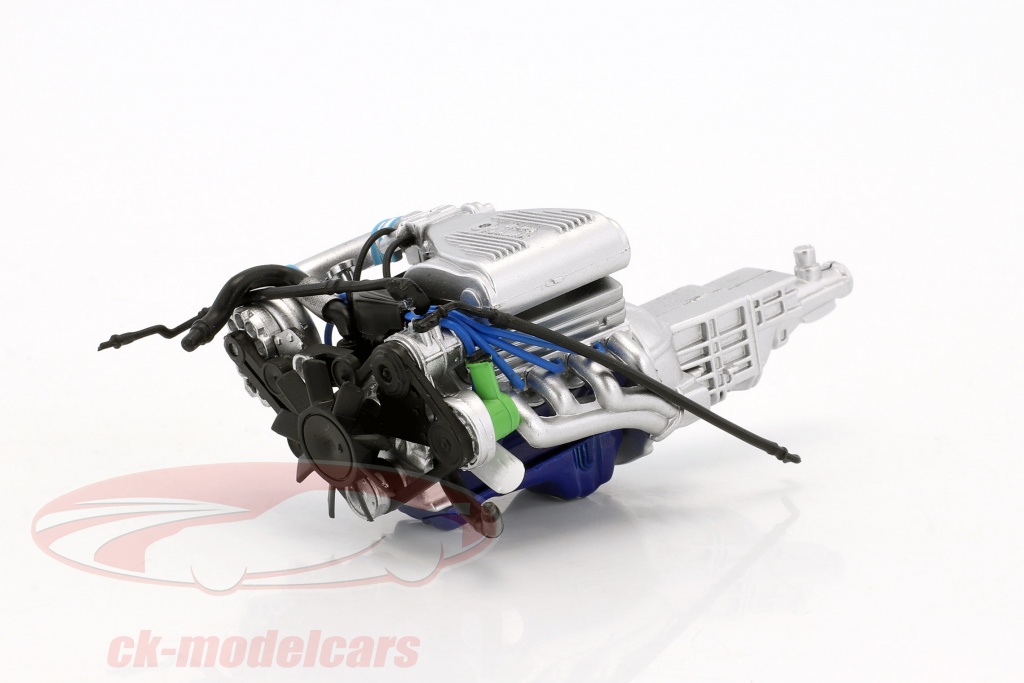 GMP 1:18 Supercharged 5.0 302 Drag engine and transmission 18889 model ...