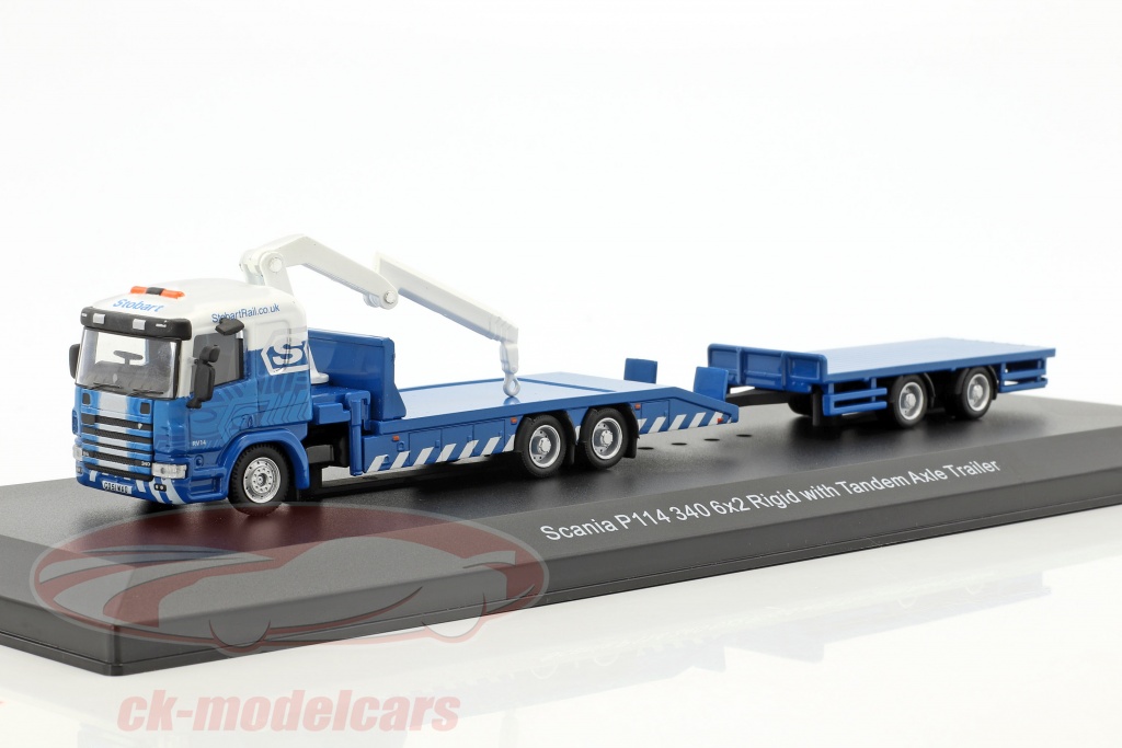 Atlas 1:76 Scania P114 340 6x2 Rigid con Tandem Axle Trailer Stobart ...