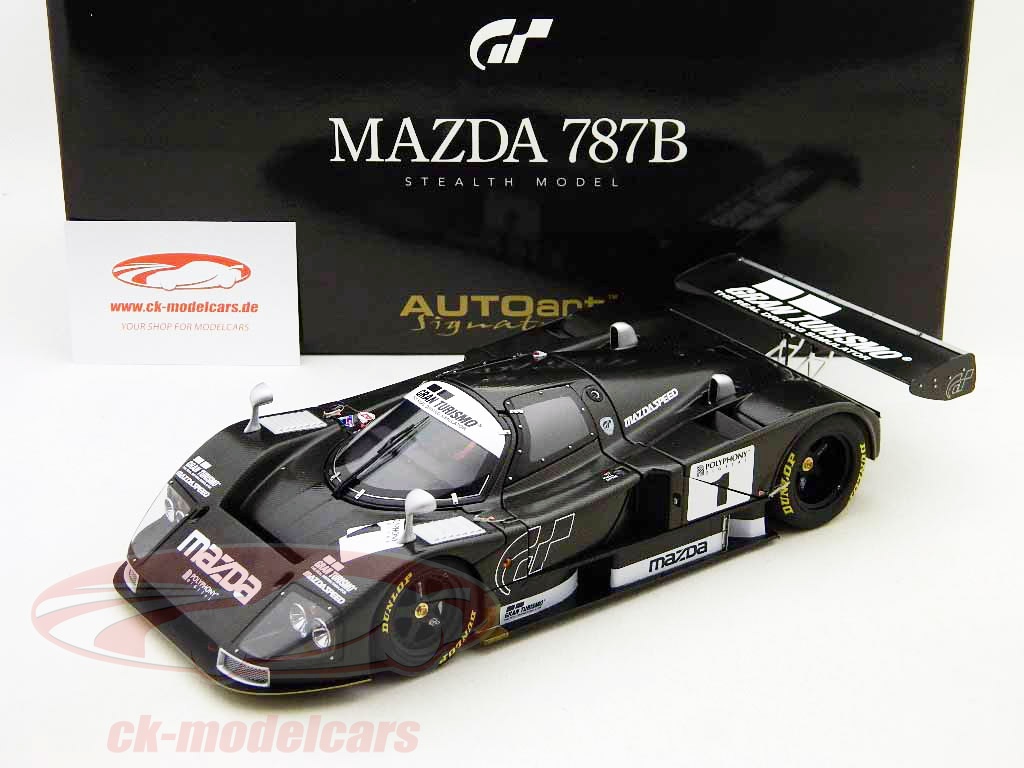 AUTOart 1:18 Mazda 787B Stealth Model Gran Turismo GT5 2010 carbonlook ...