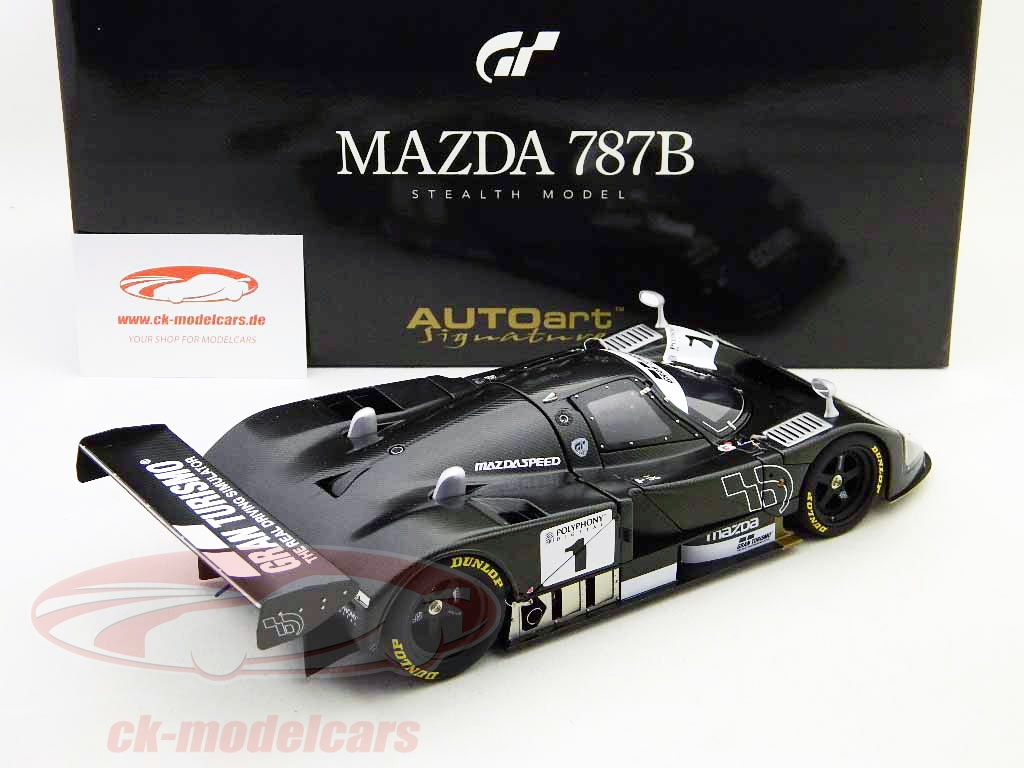 AUTOart 1:18 Mazda 787B Stealth modello Gran Turismo GT5 2010 carbonlook 81043 modello auto ...